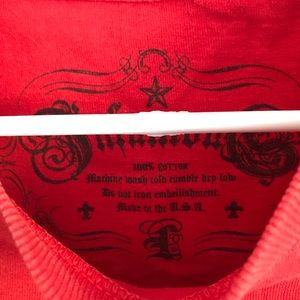 Infamous | Shirts | Infamous L Red Tshirt | Poshmark